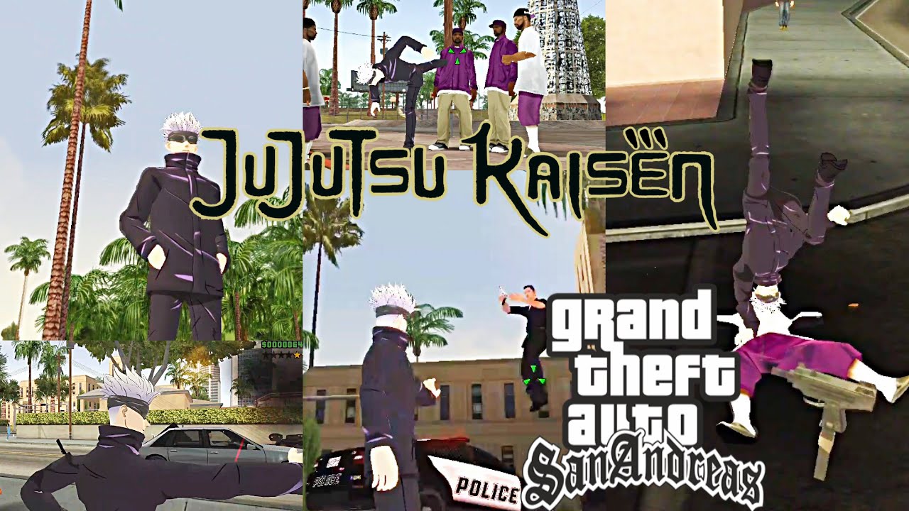 GTA San Andreas Gojo Satoru (Jujutsu Kaisen) Full Power Mod Showcase ...