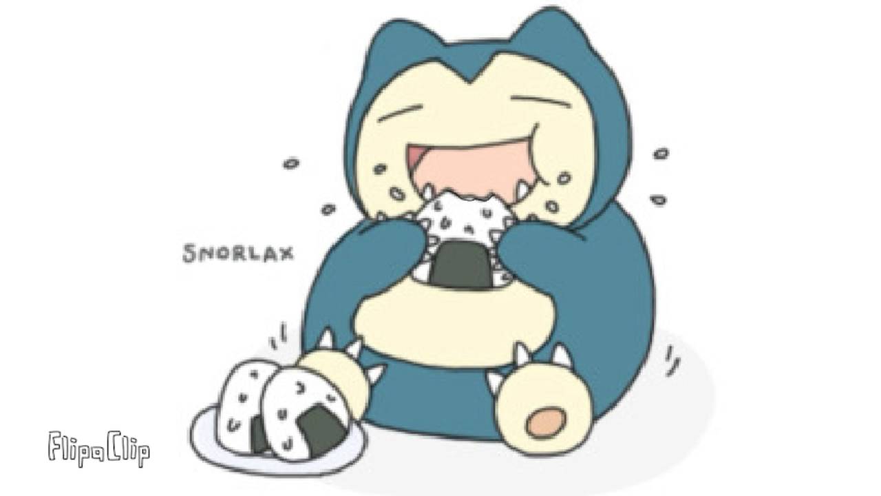 Snorlax eating flipaclip animation - YouTube