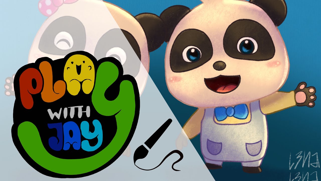 BabyBus | How to draw Kiki and Miu Miu | SPEEDPAINT - YouTube