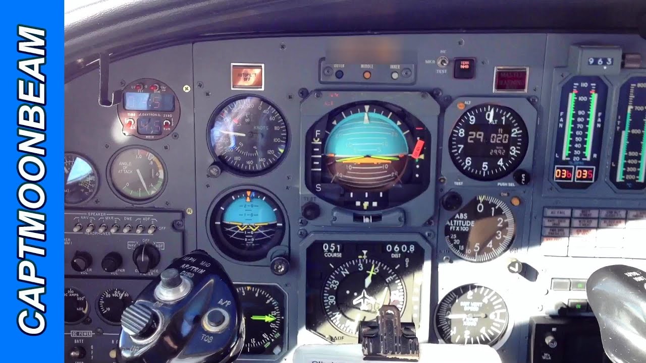 Cessna Citation II landing Fort Wayne, Cockpit View - YouTube