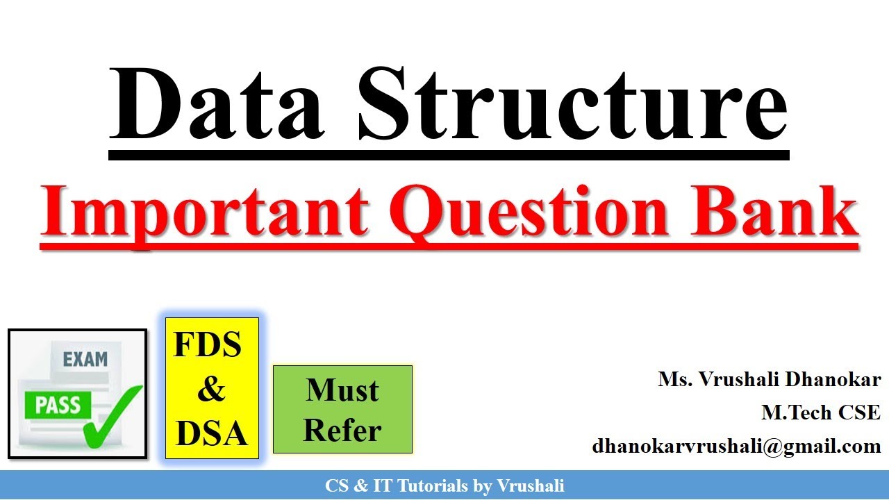 Data Structures Important Questions FDS DSA Data Structure Full data-structures-important-questions-fds-dsa-data-structure-full