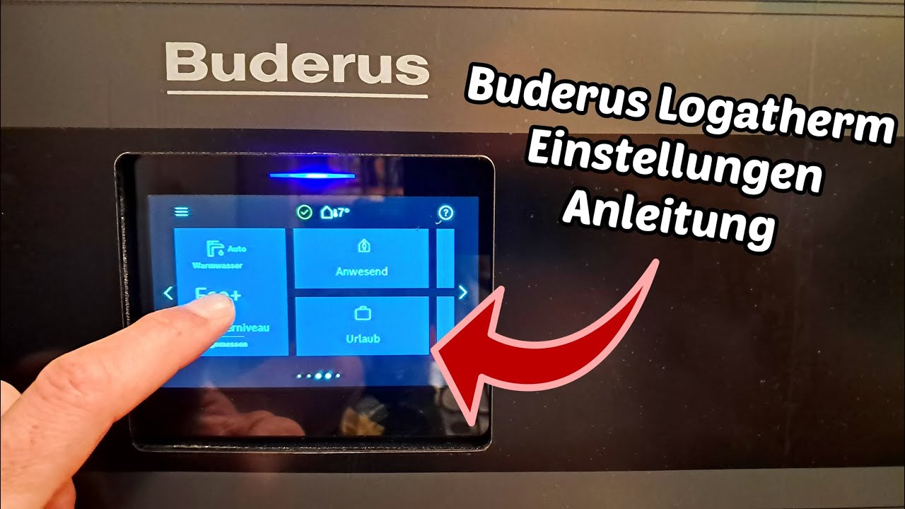 Buderus Logatherm Wärmepumpe einstellen - Buderus Logatherm ...
