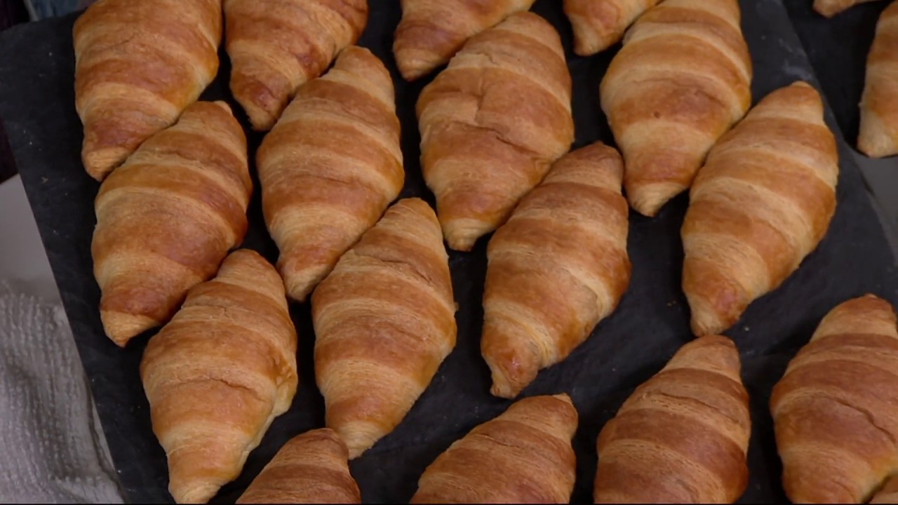 Authentic Gourmet 48 Large French Made Butter Croissants on QVC - YouTube