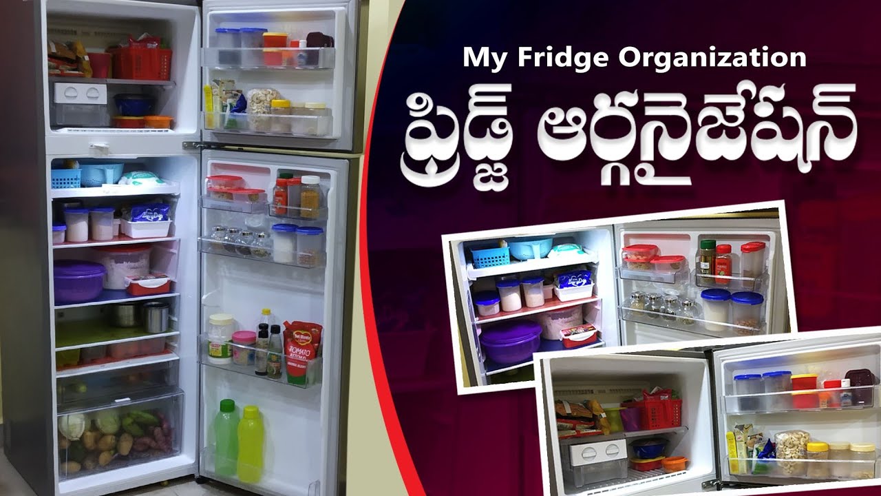 నా ఫ్రిడ్జ్ ఆర్గనైజషన్ | Fridge Organization | LG Double Door Fridge ...