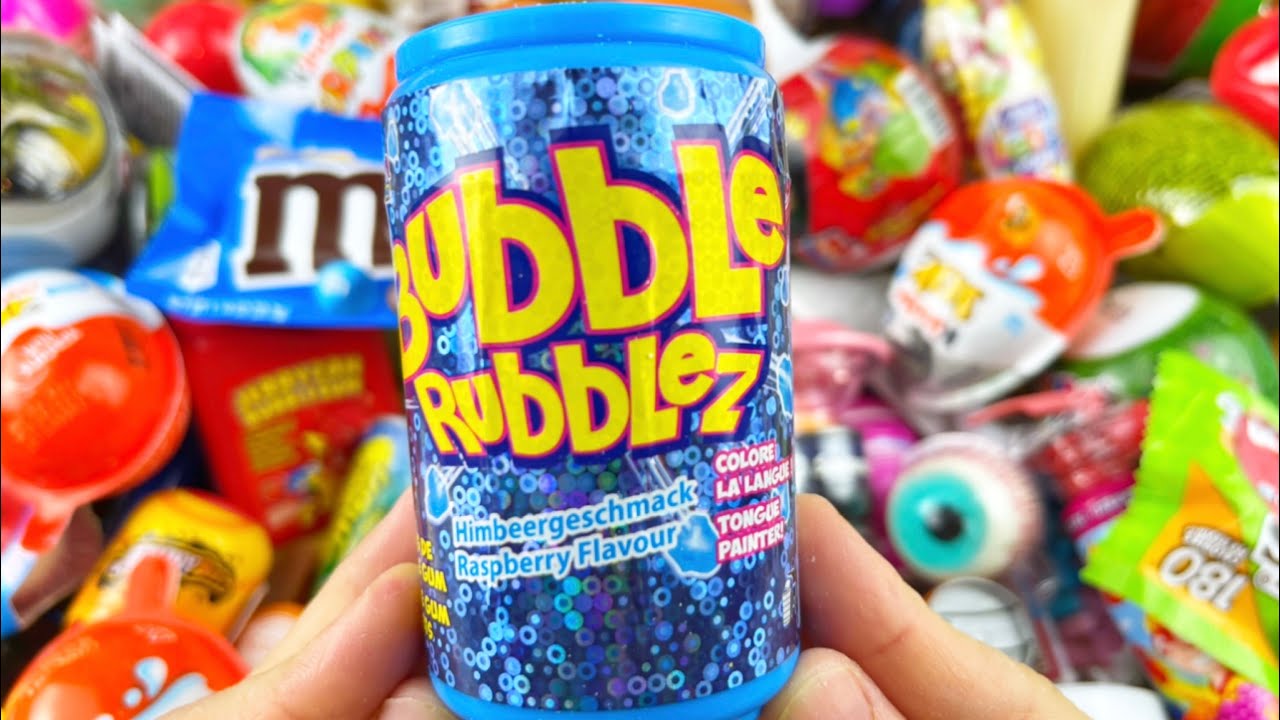 Bubble Rubblez candy toys surprıse Yummy lollipop candy-A Lot of chocolate Videos - YouTube