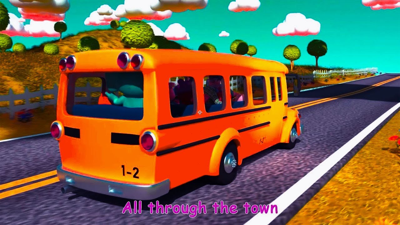 85 Wheels on the Bus go Round And Round Kids Cocomelon Cartoon Babies ...