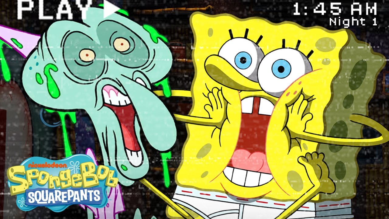 FIVE Nights at Squidward's! 🌙 | SpongeBob - YouTube