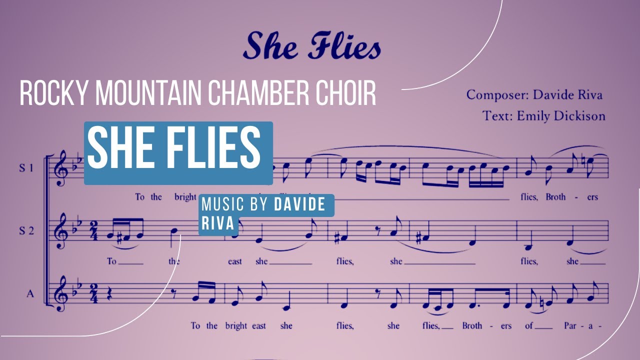 SHE FLIES for SSA vocal ensemble | Davide Riva - YouTube