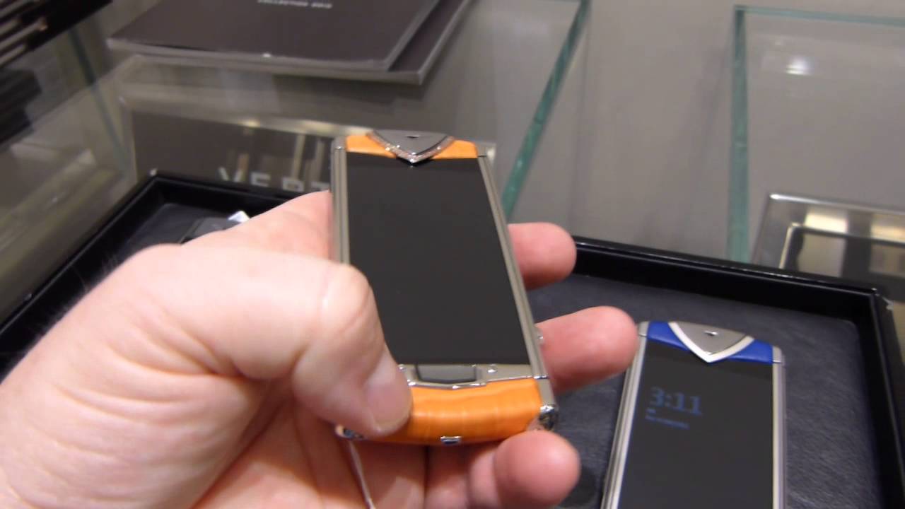Vertu luxury phones hands-on - YouTube