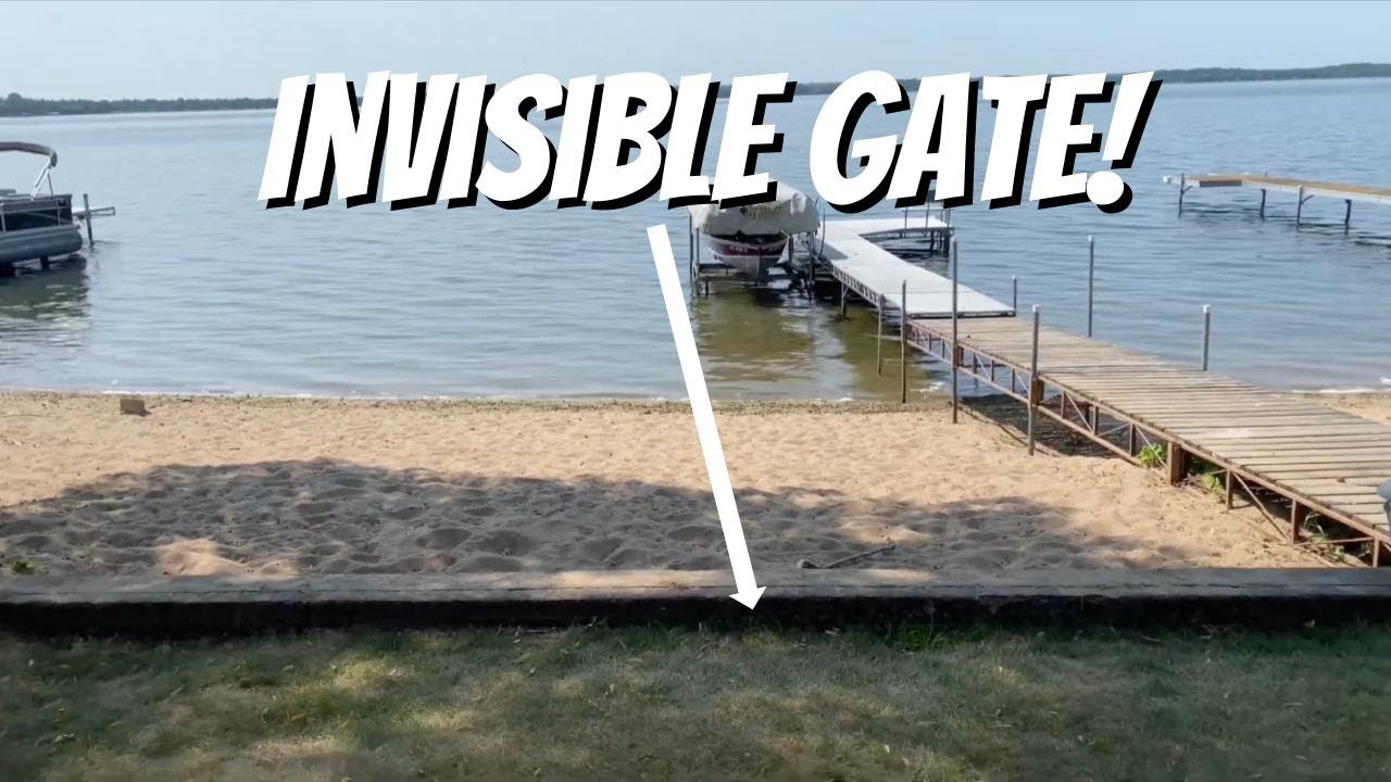 LAKE GATE: Installing an In-Ground fence underwater! - YouTube