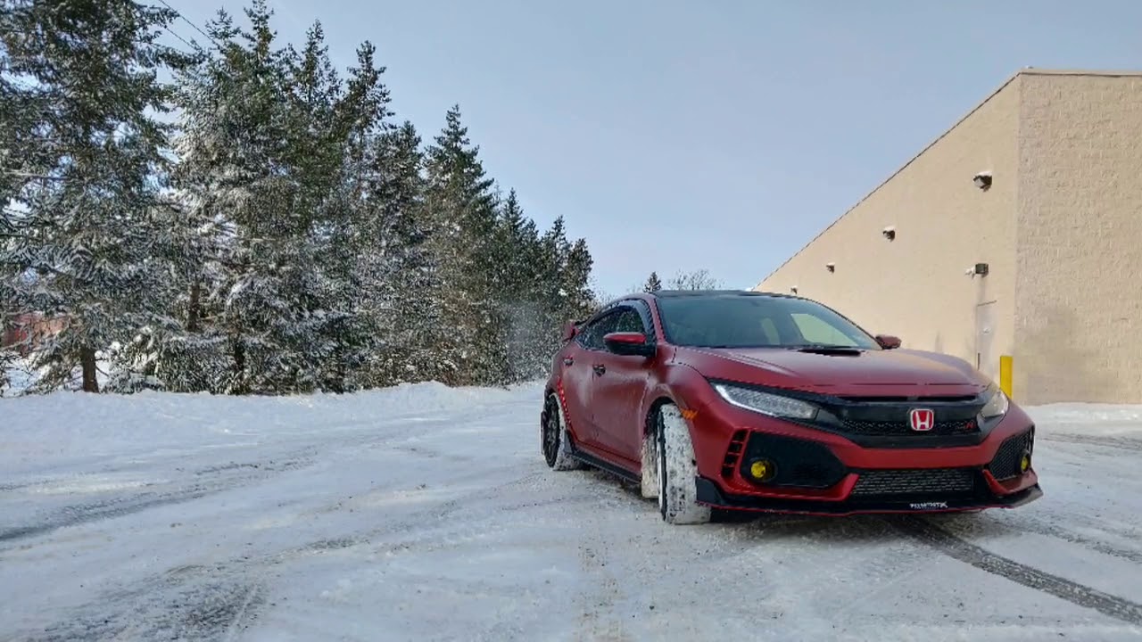 Type R with carbon red plasti dip - YouTube
