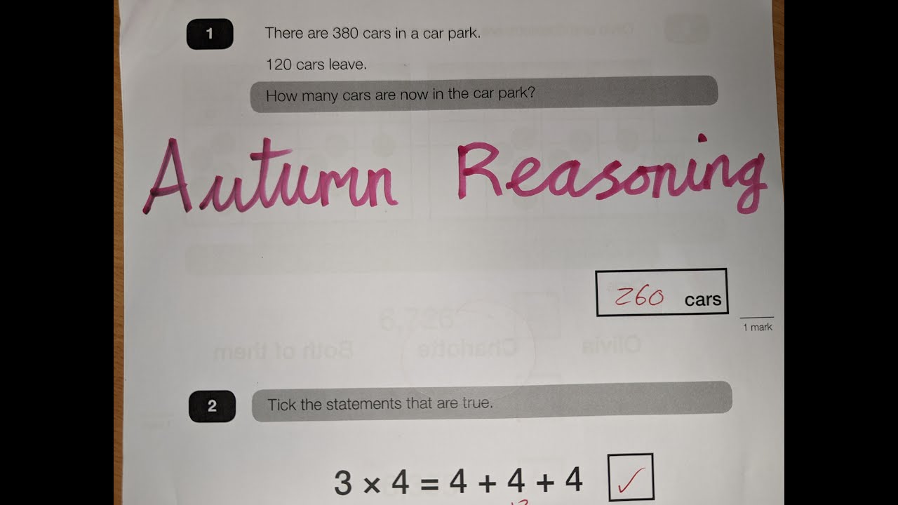 Year 4 - Autumn Reasoning Test Walkthrough - YouTube