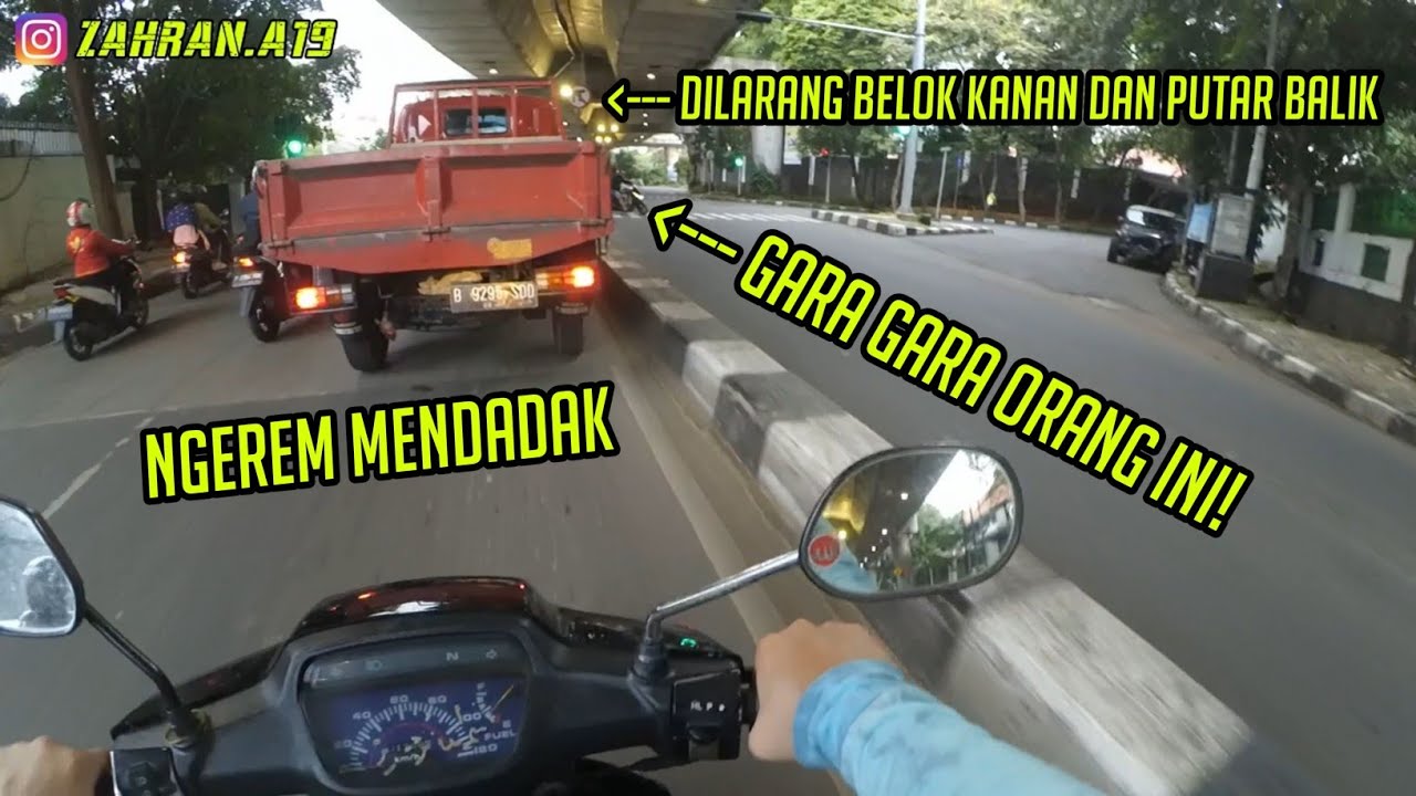 NGEREM MENDADAK GARA GARA ORANG INI PUTAR BALIK SEMBARANGAN | MR RANS | MOTOVLOG INDONESIA - YouTube