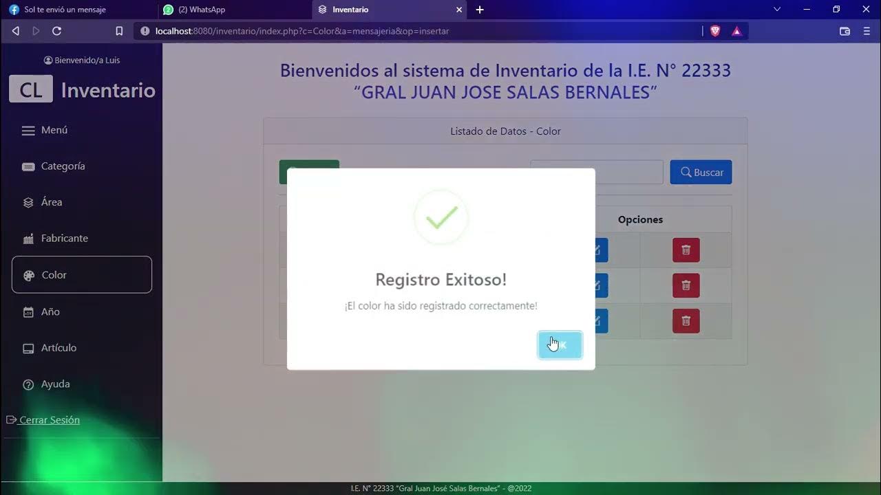 SISTEMA DE INVENTARIO EN PHP y MySQL - YouTube