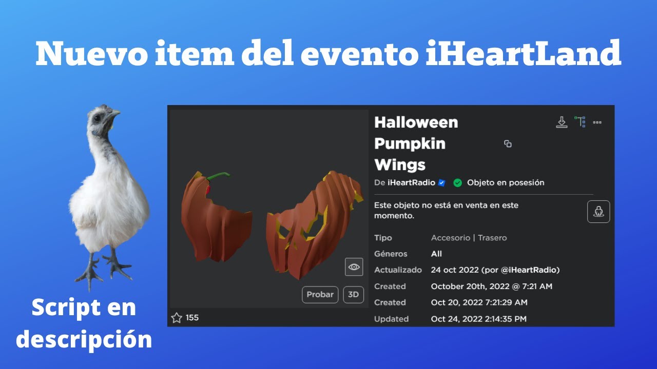 Halloween Pumpkin Wings (SCRIPT) (iHeartLand) - YouTube