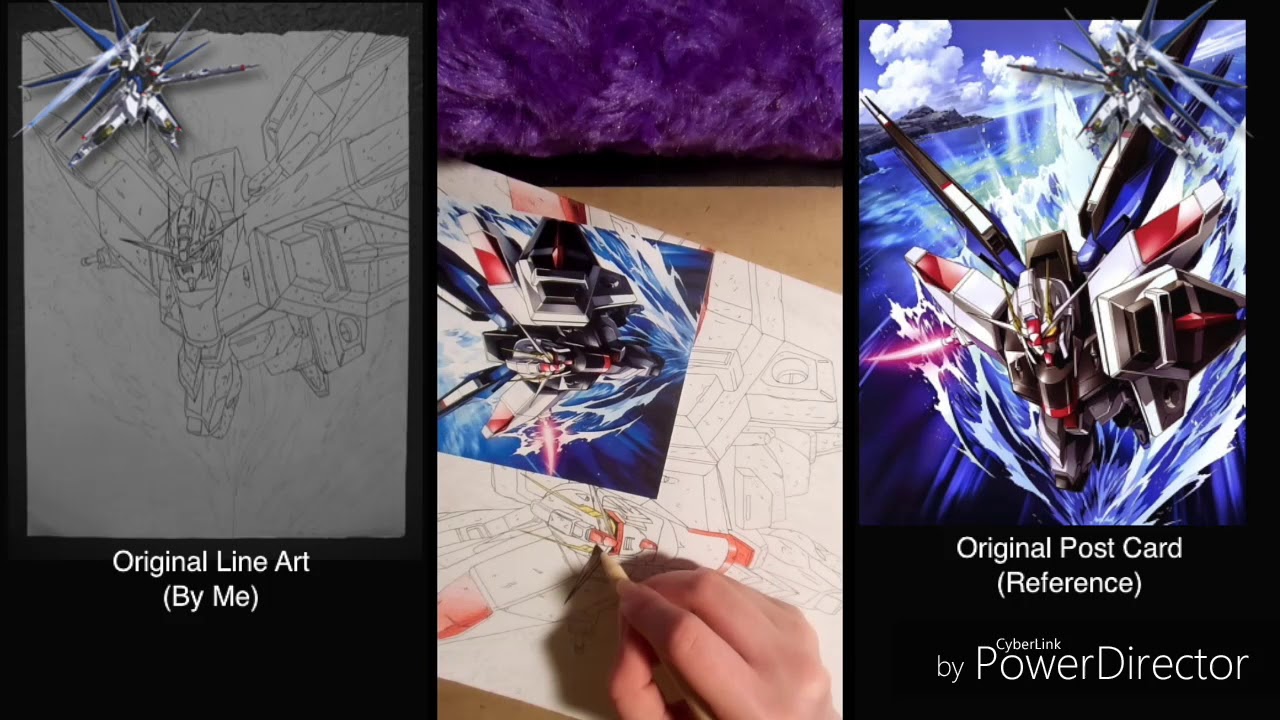 Gundam Strike Freedom | Speed Drawing - YouTube