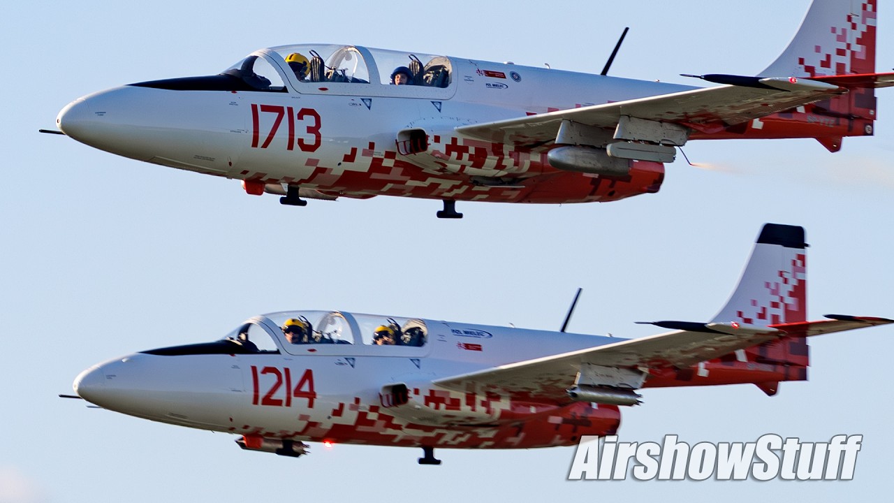 Vintage Polish Jets - Antidotum Airshow Leszno 2025 - YouTube