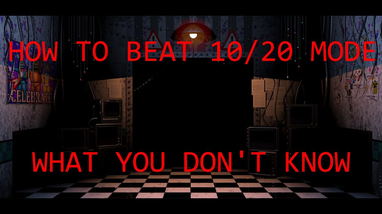 How to beat 10/20 Mode - FNaF 2 Walkthrough | FNaF Academy - YouTube