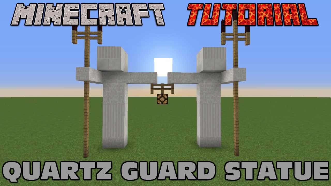 Minecraft Tutorial - Quartz Guard Statue - YouTube