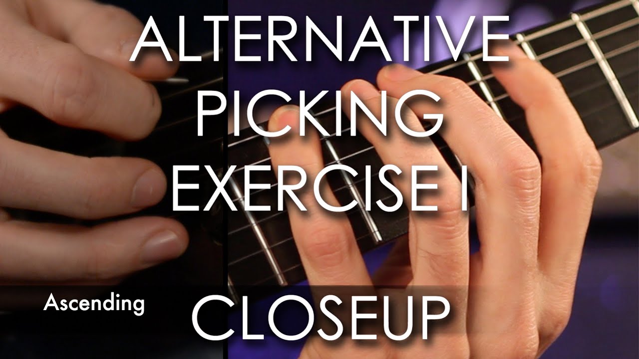 19. Alternative Picking Exercise I - Closeup - YouTube