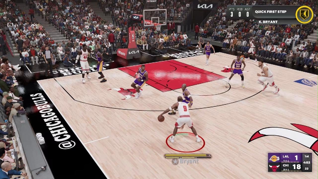 NBA 2K23 mj huge poster dunk - YouTube
