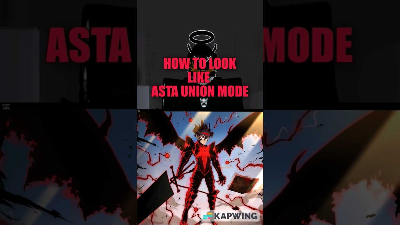 How To Make Asta Devil Union Mode #roblox #anime #blackclover # ...
