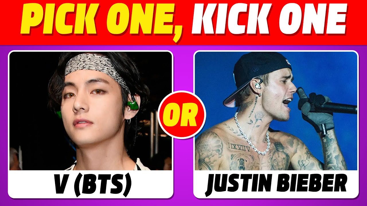 Pick One Kick One - Singers edition 🎵 | Song Quiz | Celebrity would you ...