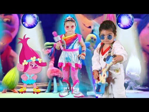 Trolls Dance Party Time Song By Baby Josh and Olivia sing and dance ...
