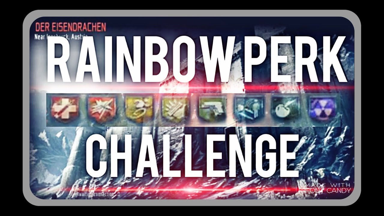 Call of Duty BO3: Rainbow Perk Challenge! (Der Eisendrache) - YouTube