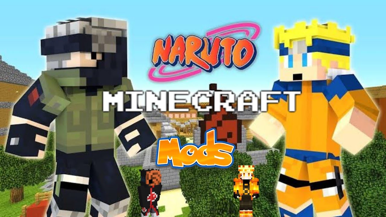 NARUTO MOD MINECRAFT BEDROCK O MCPE actualizado (armas, kyubis ...