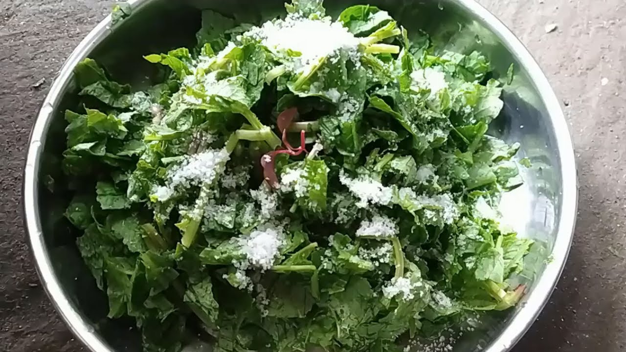 মুলা শাকের পিঠালি | Mula Shak Pithali Recipe | Bengali Food Recipe ...