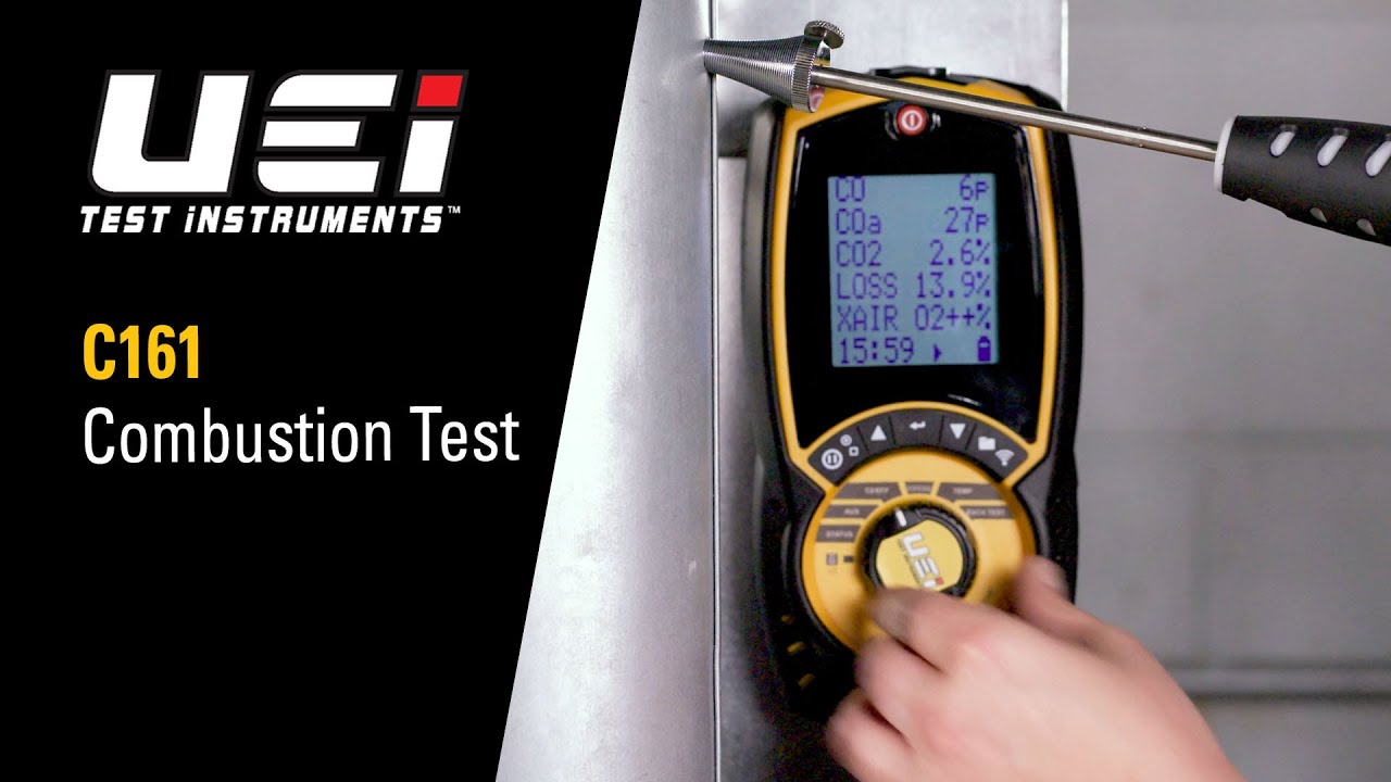 UEi Combustion Test with the C161 - YouTube