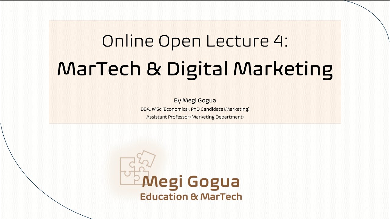 4. MarTech & Digital Marketing (Online Open Lecture) - YouTube