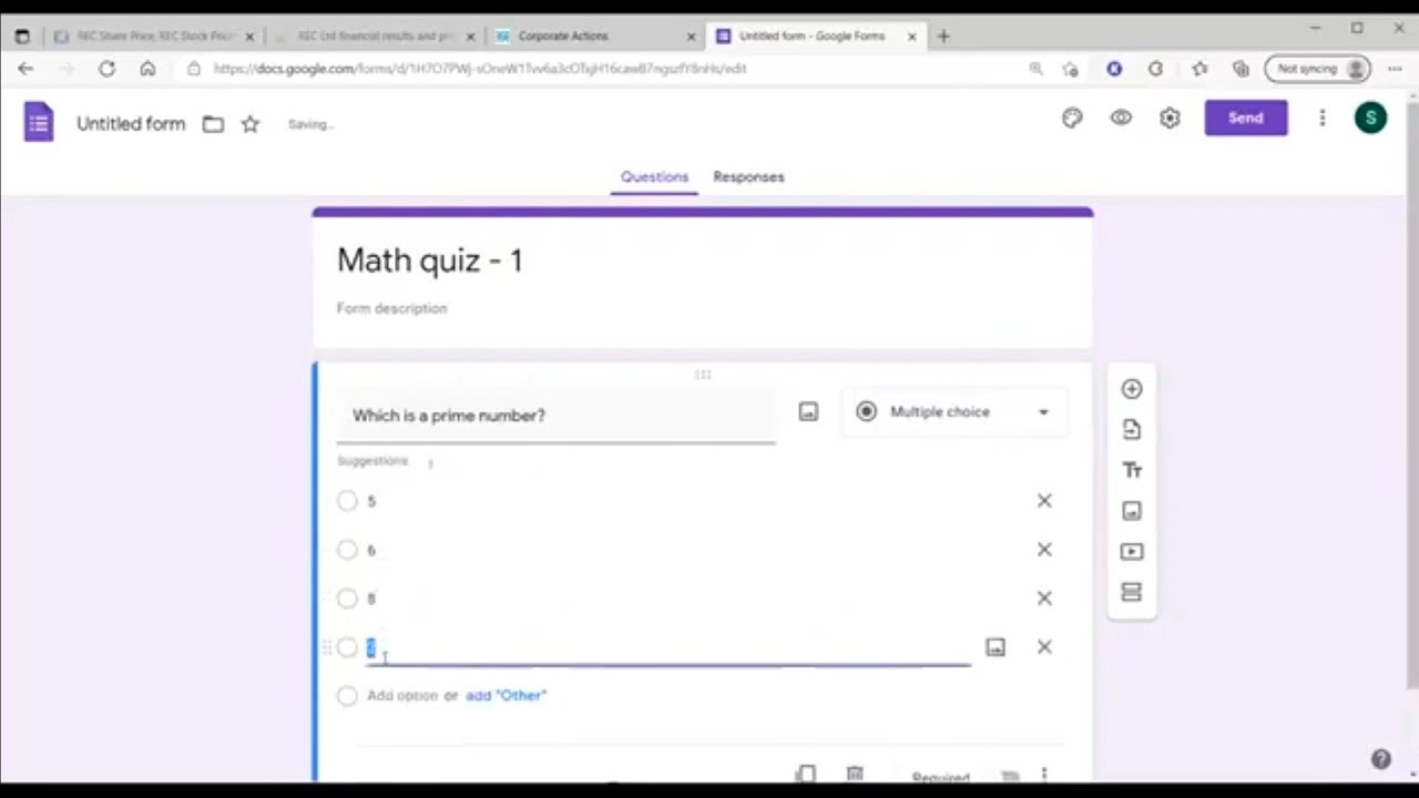 Google forms | How to make mcq Question paper/quiz with automatic ...