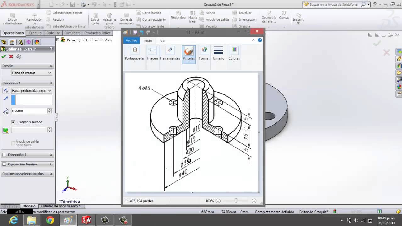 inicios de solidworks - YouTube