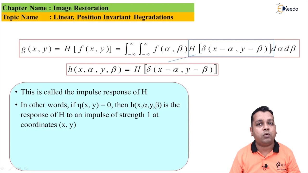 Linear, Position Invariant Degradations - Image Restoration - Image ...