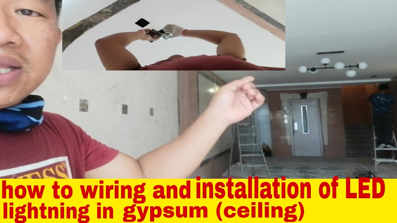 How to wiring and installation of LED Lightning in the gypsum board ...
