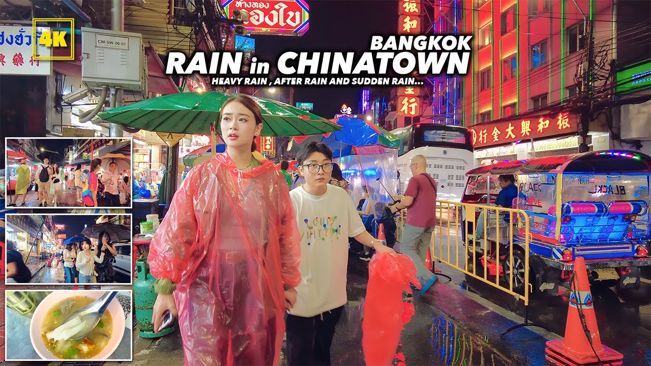 RAIN in CHINATOWN / BANGKOK (October 2023) - YouTube