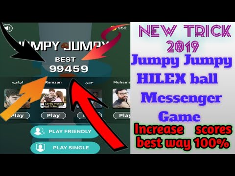 How to play "Jumpy Jumpy HILEX Ball" Facebook Messenger game 2020|Best Trick to increase scores ...