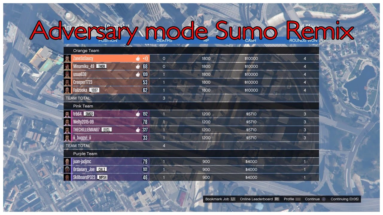 GTA Online this week adversary mode Sumo Remix - YouTube
