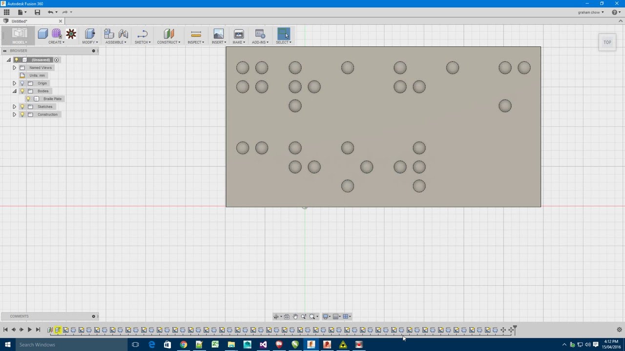 Braille Creator Fusion 360 Addin - YouTube