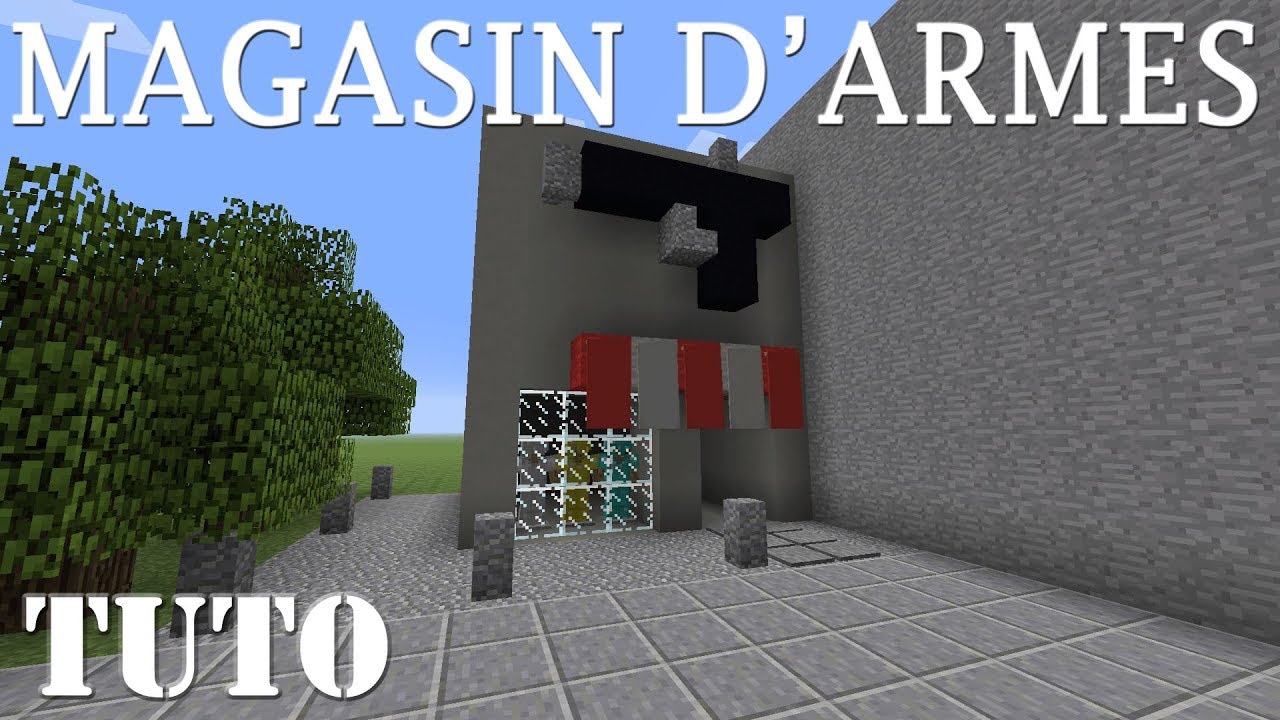 MINECRAFT - Magasin d'armes / Weapons store (ps4) - YouTube