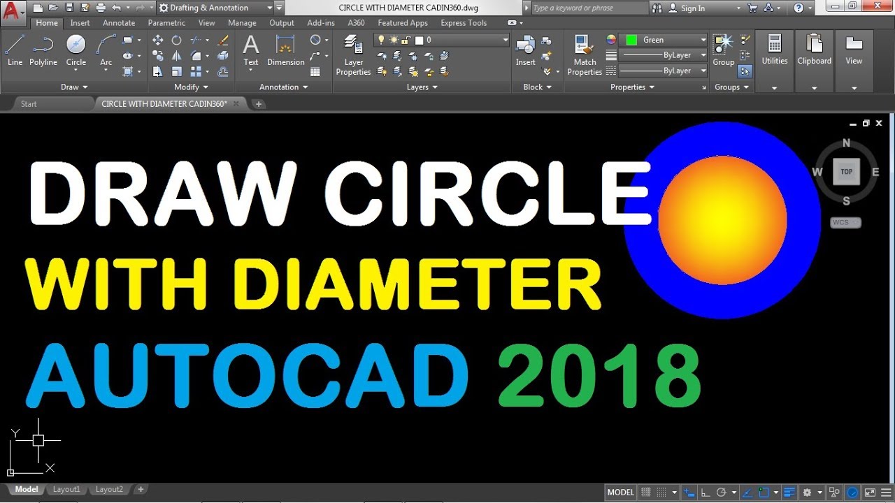 How To Draw Circle With Diameter In AutoCAD 2018 YouTube how-to-draw-circle-with-diameter-in-autocad-2018-youtube
