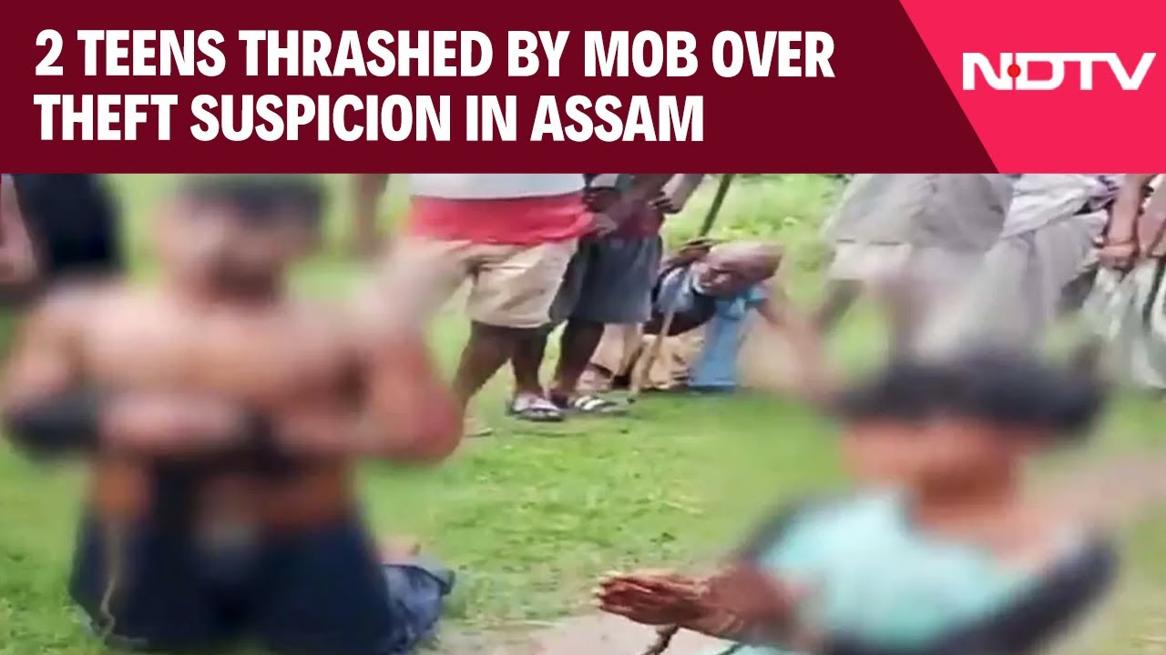 Assam News | Two Teens Thrashed By Mob Over Theft Suspicion, Video Viral - YouTube