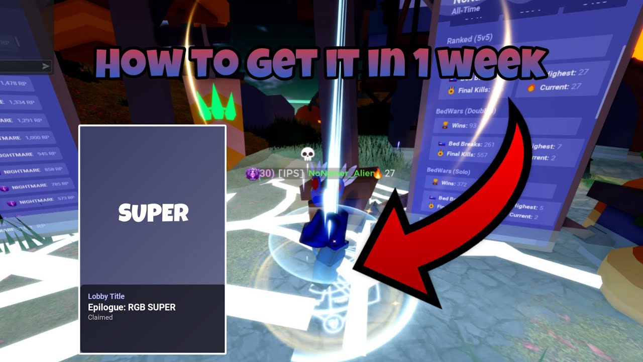 How to claim [SUPER] title in 1 week 🔥I Roblox Bedwars - YouTube