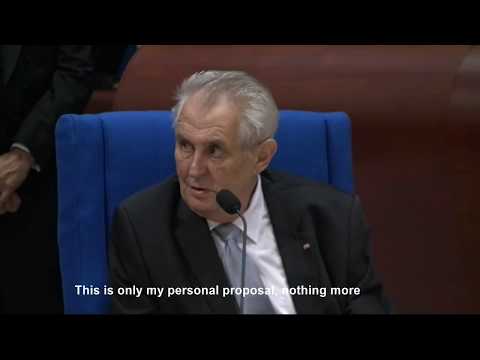 Great comment by Miloš Zeman on Crimea at European Council | Милош Земан о Крыме в Совете Европы
