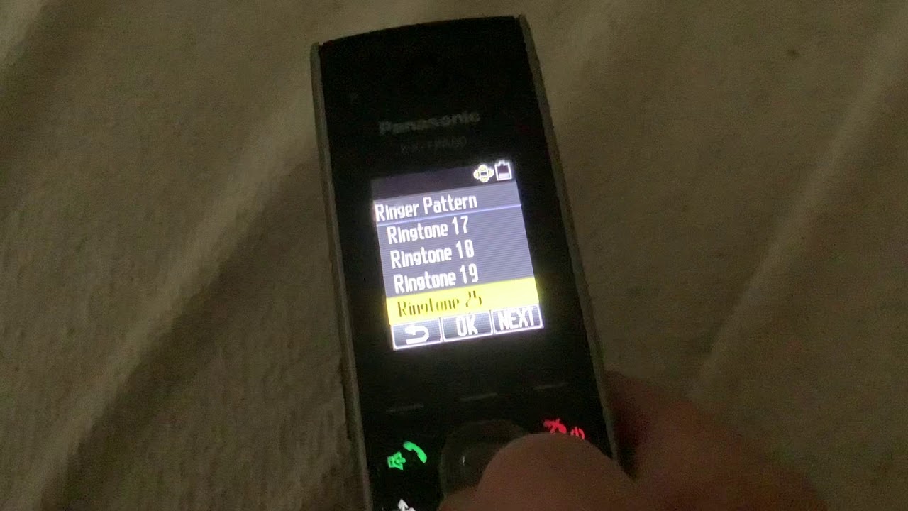 Ringtones on the Panasonic KX-TPA60 - YouTube