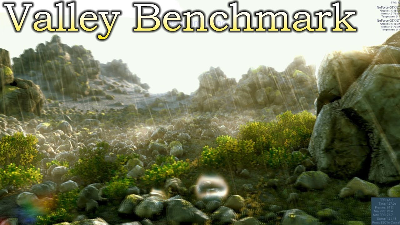 Unigine Valley Benchmark Max Settings (1080p) - 2 GTX 670's SLI - YouTube