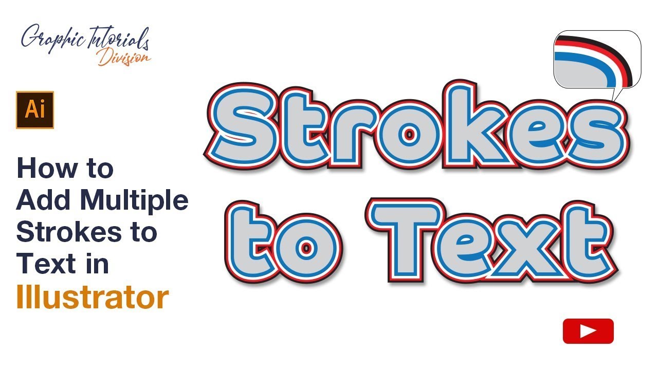 Add Multiple Strokes To Text In Illustrator YouTube Add Multiple Strokes To Text In Illustrator YouTube