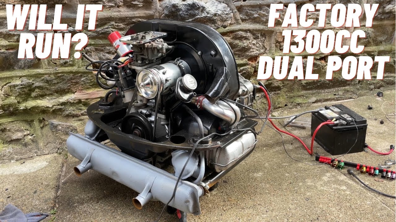 WILL IT RUN??? - VW Factory EURO 1300cc Dual Port Engine - YouTube